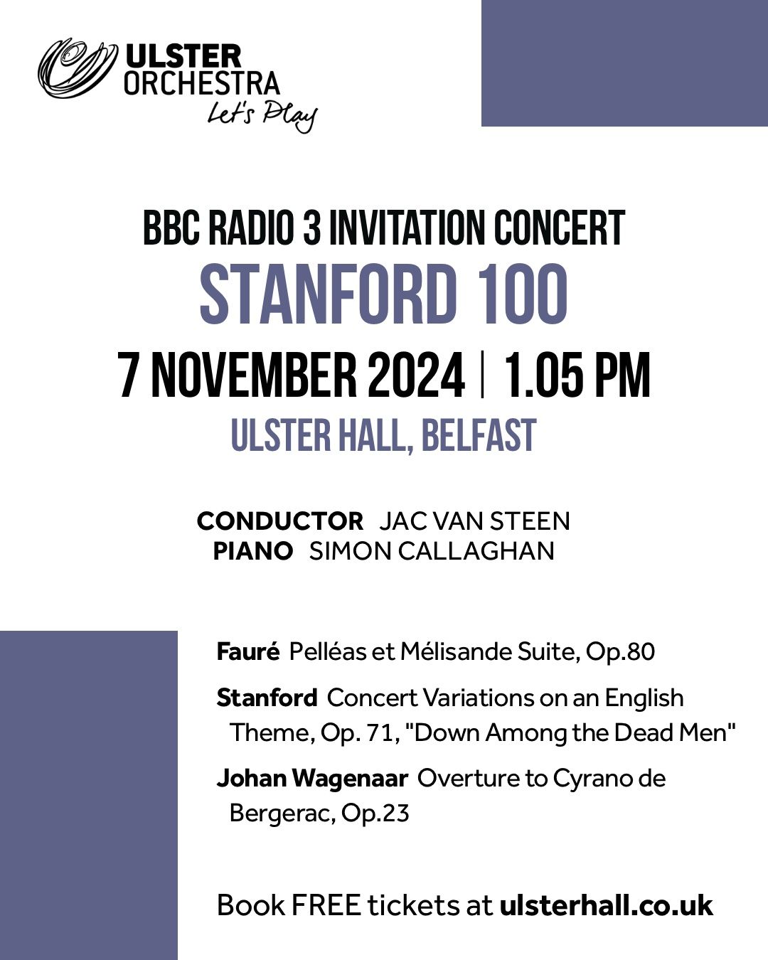 Stanford in Belfast - Simon Callaghan